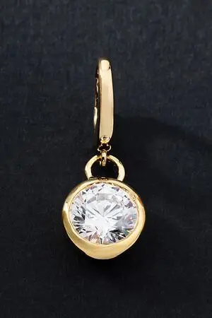 FINE DIAMONDS BY ANTHROPOLOGIE Solid Round Diamond Drop Charm