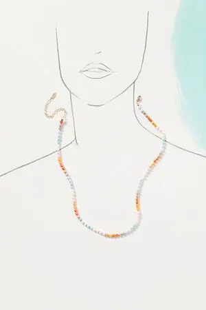 Anthropologie Beaded Collar Necklace - Multi