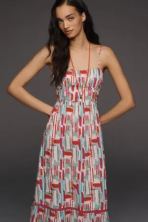 RO'S GARDEN Flynn Cotton Midi Dress