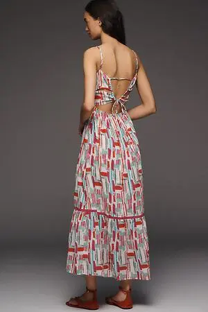 RO'S GARDEN Flynn Cotton Midi Dress