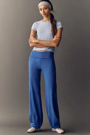DAILY PRACTICE Foldover Bubble Pants - Neon Cobalt
