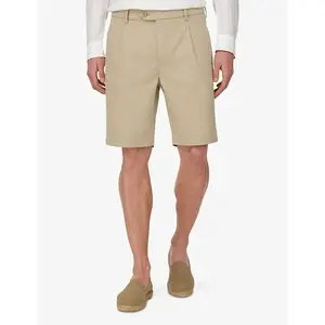 Boggi Milano Regular-fit Stretch Cotton-blend Bermuda Shorts