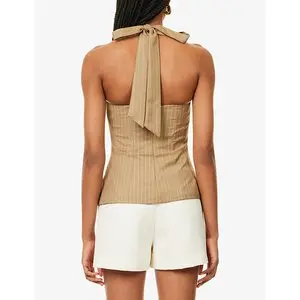 Oddmuse Pinstripe Halterneck Top