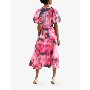 PHASE EIGHT Caterina Floral Print Midi Dress