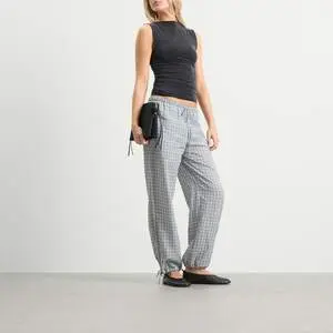 PEACHY DEN Renee Checkered Trousers