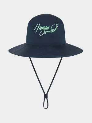 Hunza G Sun Hat - Navy/lime