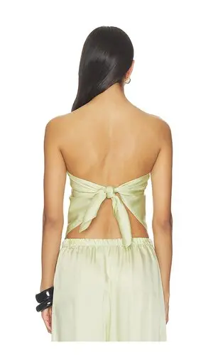 Enza Costa Fluid Twill Scarf Top