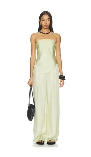 Enza Costa Fluid Twill Scarf Top