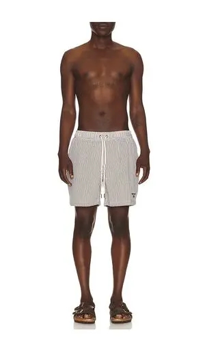 Barbour Gingham Seersucker Swim Short