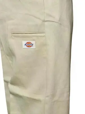 Dickies Logo-patch Pressed-crease Trousers - Neutrals
