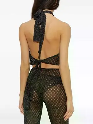 Missoni Spiderweb-lace Halterneck Top