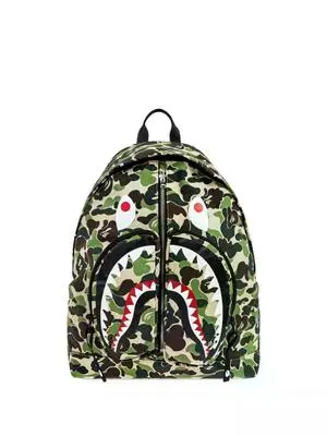 A BATHING APE Shark Camouflage-print Backpack