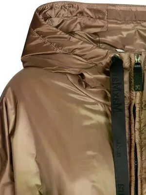Max Mara Padded Long Sleeve Parka - Brown