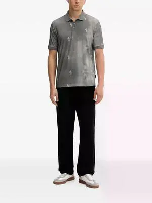 Armani Exchange Logo-pattern Polo Shirt