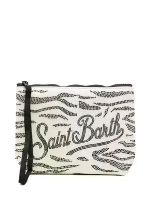 MC2 SAINT BARTH Strass Embellished Mini Bag - Neutrals