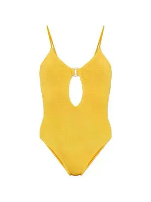 Bond Eye Crinkle-effect One-piece Swimsuit