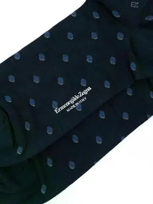 Zegna Polka-dot Ankle Socks