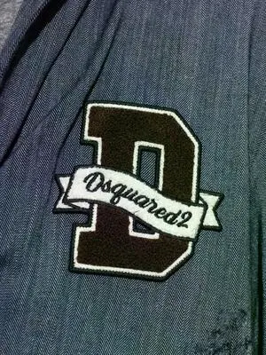 Dsquared2 Distressed Coat With Logo Patch And Hooded Detail