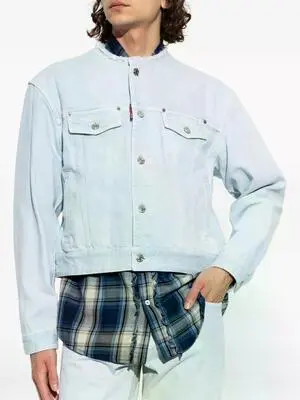 Dsquared2 Denim Jacket With Frayed Edge