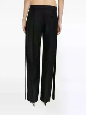 Alexander McQueen Satin-trim Draped Trousers