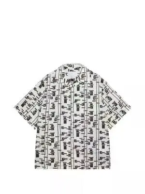 Prada Geometric-print Short-sleev Shirt