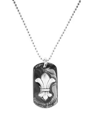 Chrome Hearts Fleur Dog-tag Necklace