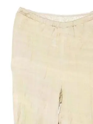 ALYSI Textured Trousers With Elasticated Waistband - Neutrals