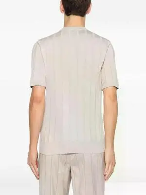 Eleventy Vertical-stripe T-shirt