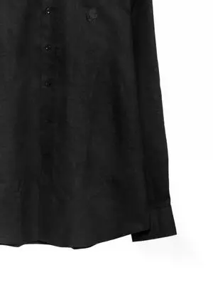 Karl Lagerfeld Logo-embroidered Shirt - Black