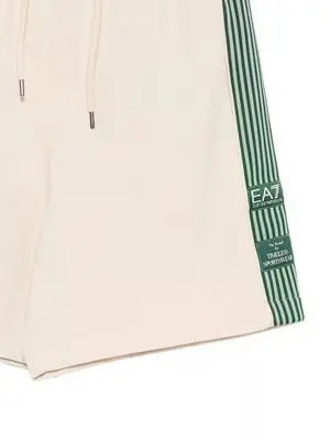EA7 Striped-trim Logo-patch Shorts