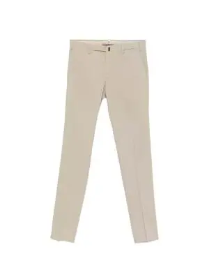Incotex Slim-fit Cotton Trousers - Neutrals