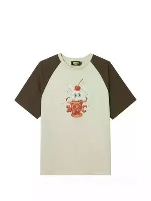 Mini Cream Raglan T-shirts For Women
