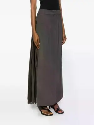 Sú Pleated Panel Full Length Skirt