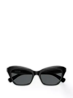 Valentino Garavani Vlogo Cat-eye Sunglasses - Black