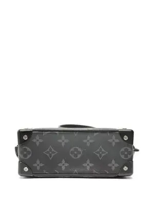 LOUIS VUITTON Monogram Eclipse Mini Soft Trunk - Black