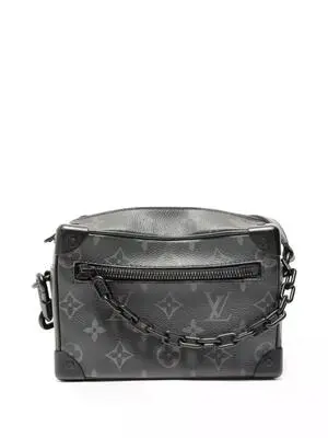 LOUIS VUITTON Monogram Eclipse Mini Soft Trunk - Black