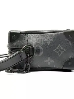 LOUIS VUITTON Monogram Eclipse Mini Soft Trunk - Black