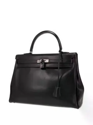 Hermès 2010 Kelly So Leather Handbag - Black