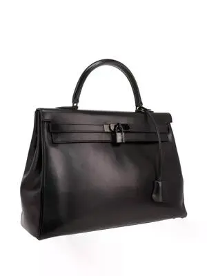 Hermès 2010 Kelly So Leather Handbag - Black