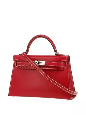 Hermès Kelly 20 Leather Handbag - Red