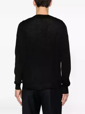 Tagliatore V-neck Fine Knit Jumper