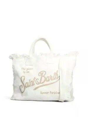 MC2 SAINT BARTH Colette Logo-print Tote Bag - Neutrals