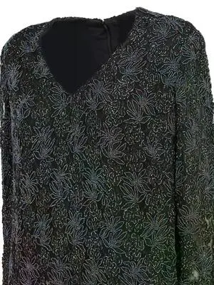 Vintage 1980s-1990s Beaded Floral Dress