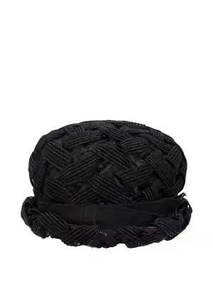 Vintage Woven Pillbox Hat