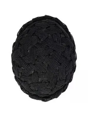 Vintage Woven Pillbox Hat