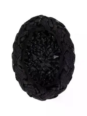 Vintage Woven Pillbox Hat
