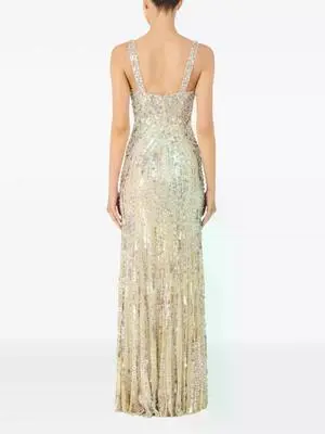 Jenny Packham Sequin-embellished Maxi Dress