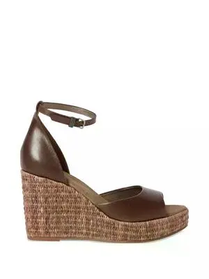 Brunello Cucinelli Suede Espadrille Wedges With Monili Detail