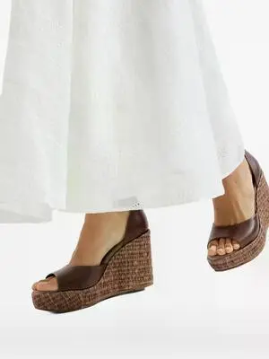 Brunello Cucinelli Suede Espadrille Wedges With Monili Detail