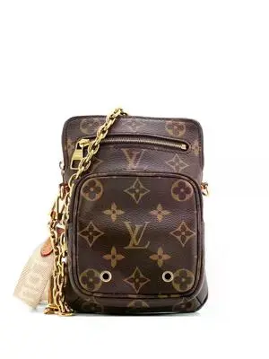 LOUIS VUITTON Utility Phone Sleeve Monogram Crossbody Bag - Brown